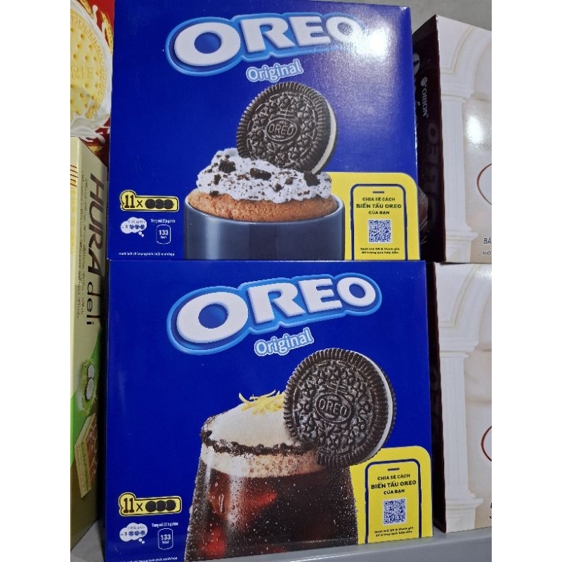 Bánh quy oreo kem vani hộp 303,5g | Shopee Việt Nam
