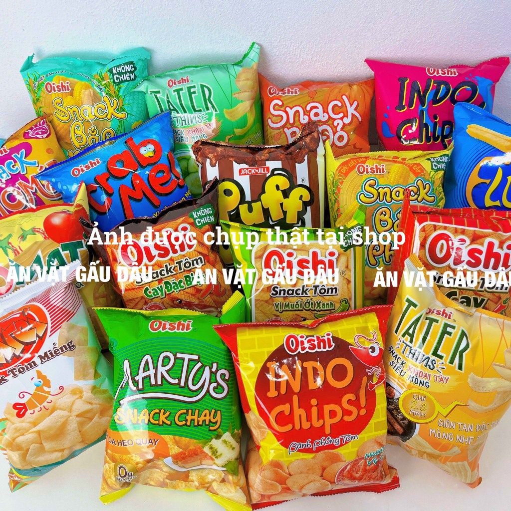 Bim bim oishi (GÓI 32G) đủ 27 vị lựa chọn - Ăn Vặt Gấu Dâu | Shopee ...