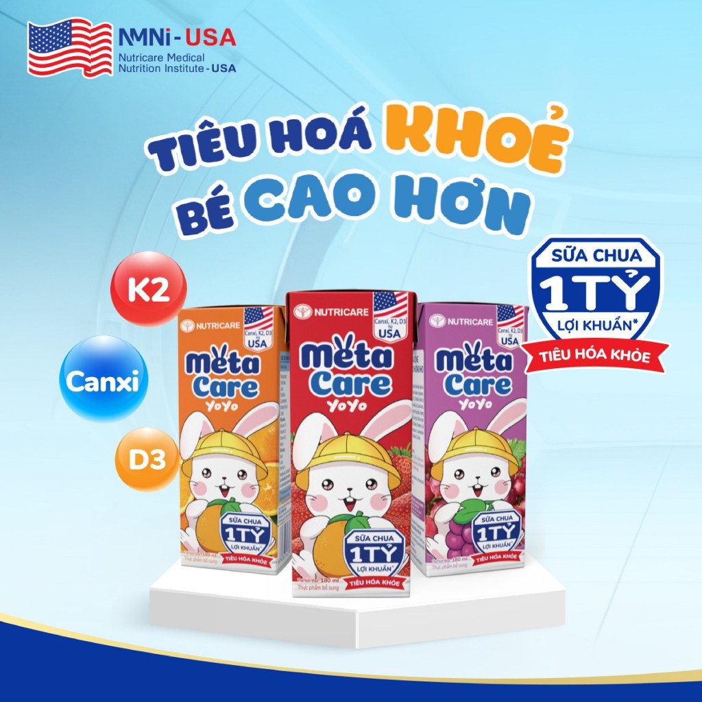 Thùng 48 Hộp Sữa METACARE YOYO Nutricare 180ML Sữa Chua Trái Cây Dinh Dưỡng Tiêu Hoá Khoẻ Bé Cao ...