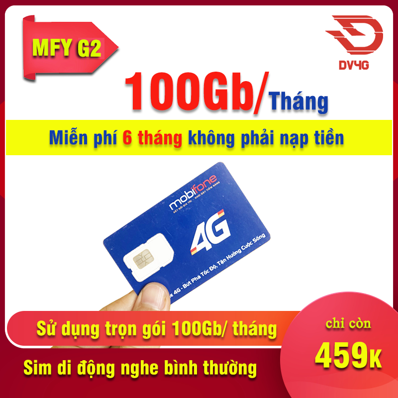 Sim 4G Vinaphone- Mobifone Big50y -Thaga60 -TD49 -Happy -D500 -U1500, không giới hạn dung lượng ...