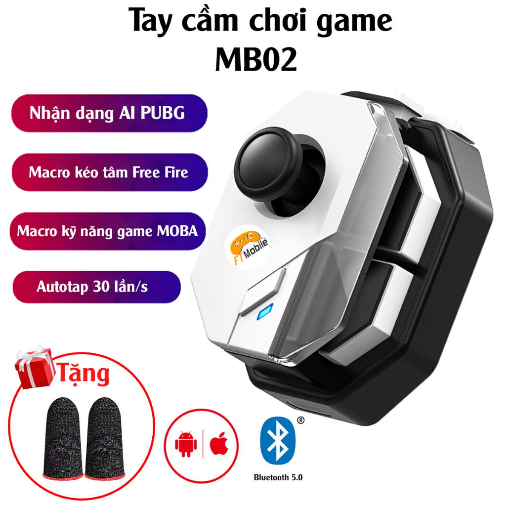 MB02 Tay cầm chơi game điện thoại máy tính bảng giúp ghìm tâm Ai PUBG ...