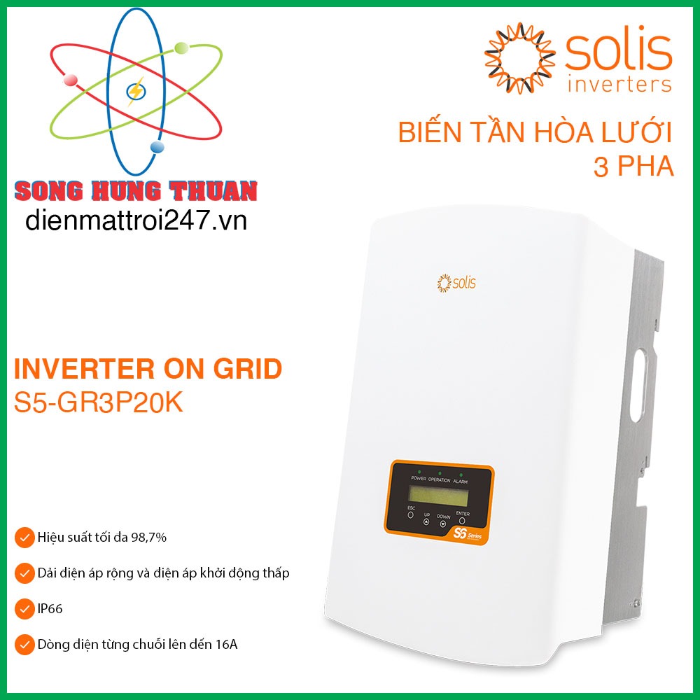 INVERTER HÒA LƯỚI 3 PHA SOLIS 20KW Model S5-GR3P20K | Shopee Việt Nam