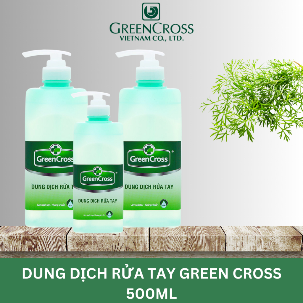 Nước rửa tay kháng khuẩn vượt trội Green Cross 500ml - Hương trà xanh | Shopee Việt Nam