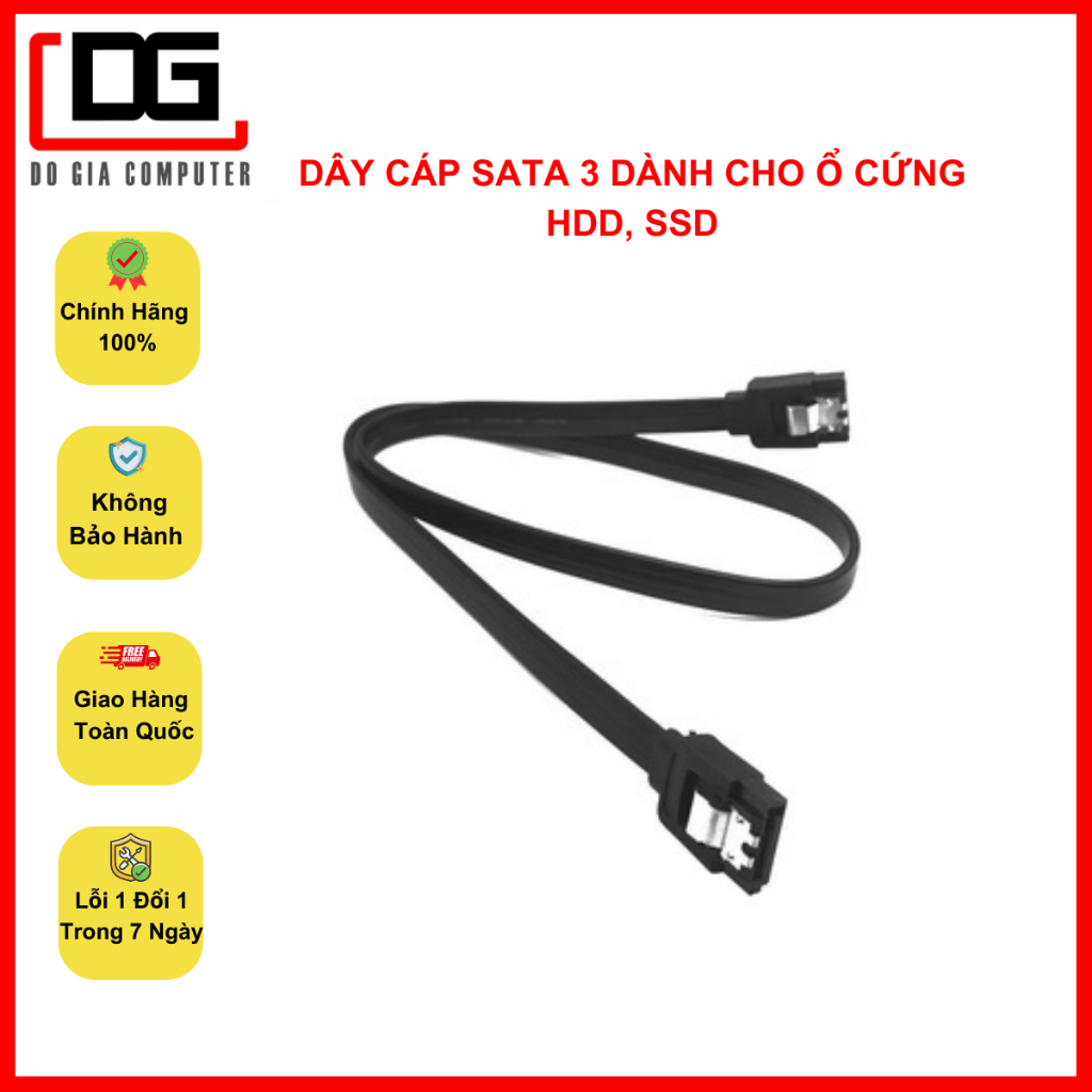 Dây cáp sata 3 dành cho ổ cứng HDD, SSD - Nãy kim loại - bóc máy ...