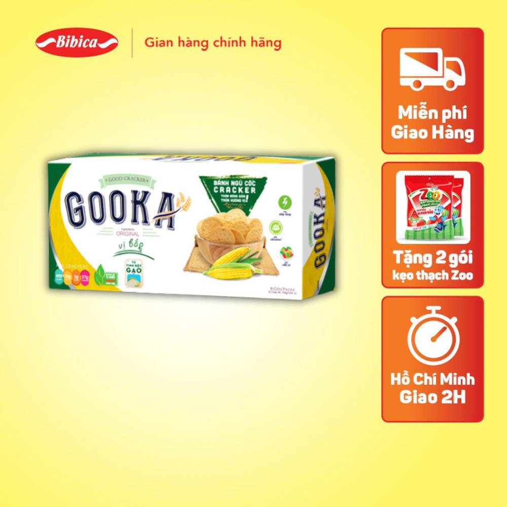 Bánh Gooka Cracker Ngũ Cốc Khoai Tây Bibica 160g | Shopee Việt Nam