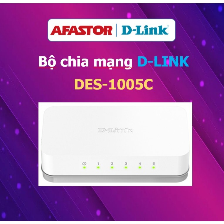 Bộ chia mạng D-LINK DES-1005C 5 cổng - Hàng chính hãng | Shopee Việt Nam