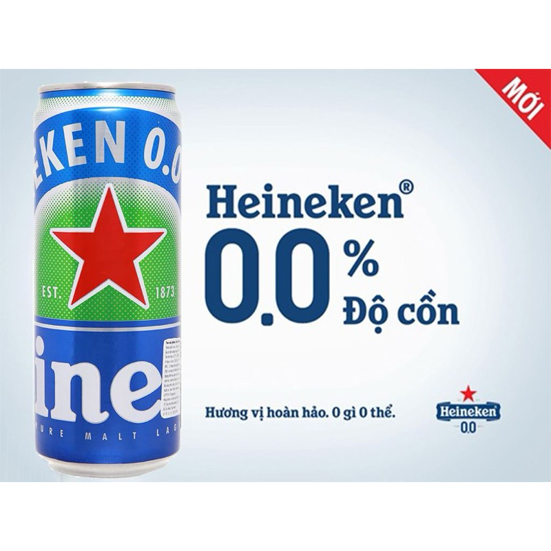 THÙNG 24 LON BIA HEINEKEN 0.0% ĐỘ CỒN ( 330ML X 24 LON) | Shopee Việt Nam