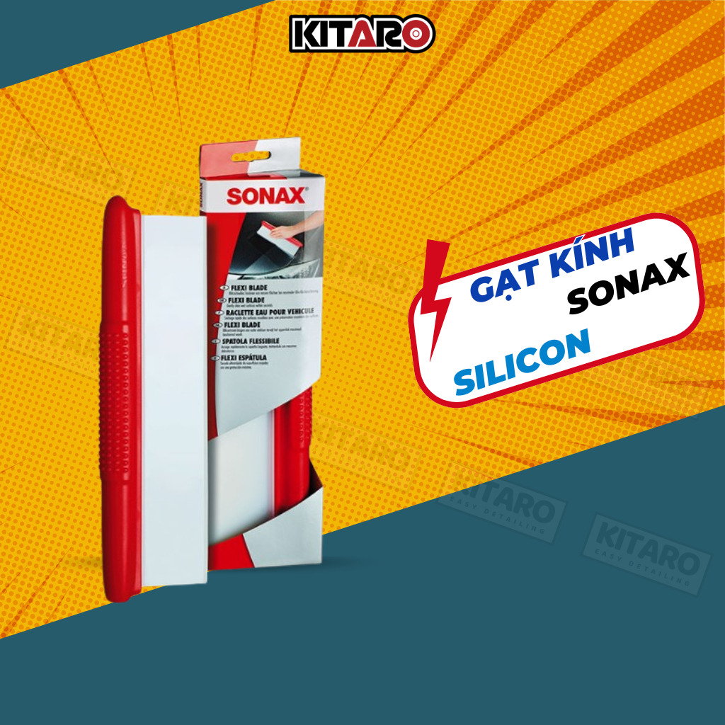 Gạt nước silicon Sonax Flexi Blade 417400 chính hãng đa dụng dùng trên kính, sơn xe | Shopee ...