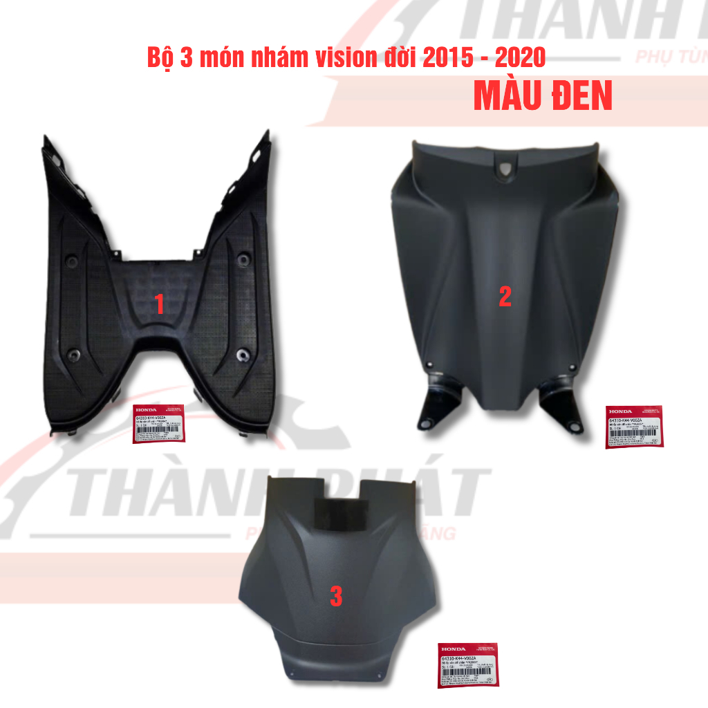 ỐP DƯỚI Ổ KHÓA,ỐP BỤNG DƯỚI YÊN,SÀN ĐỂ CHÂN VISION ĐỜI K44 XÀI CHUNG TỪ ĐỜI 2015 ĐẾN 2020 ZIN ...