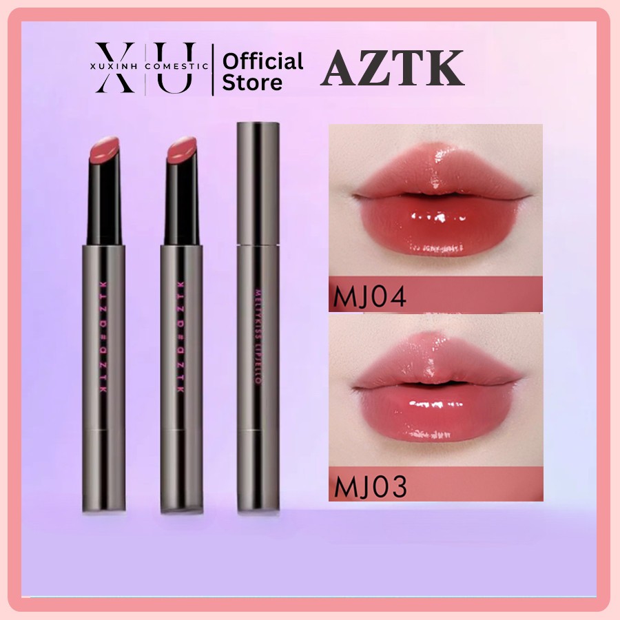AZTK Son Môi Gương Son Bóng Nước Dưỡng Ẩm Caramel Son Môi Hoa Hồng HOTT ...