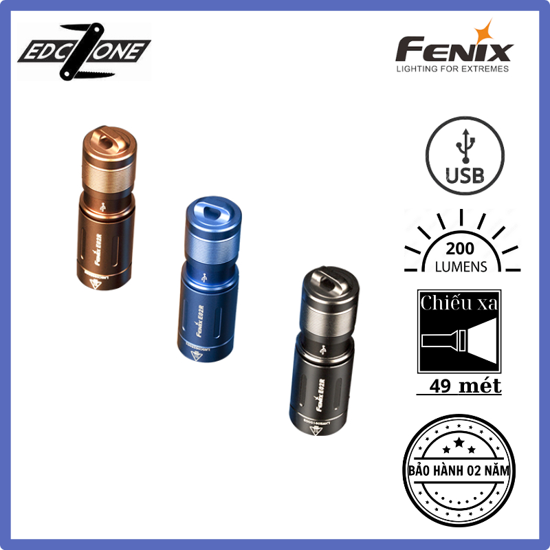Đèn móc khóa FENIX E02R Chính hãng (200 Lumens) | Shopee Việt Nam