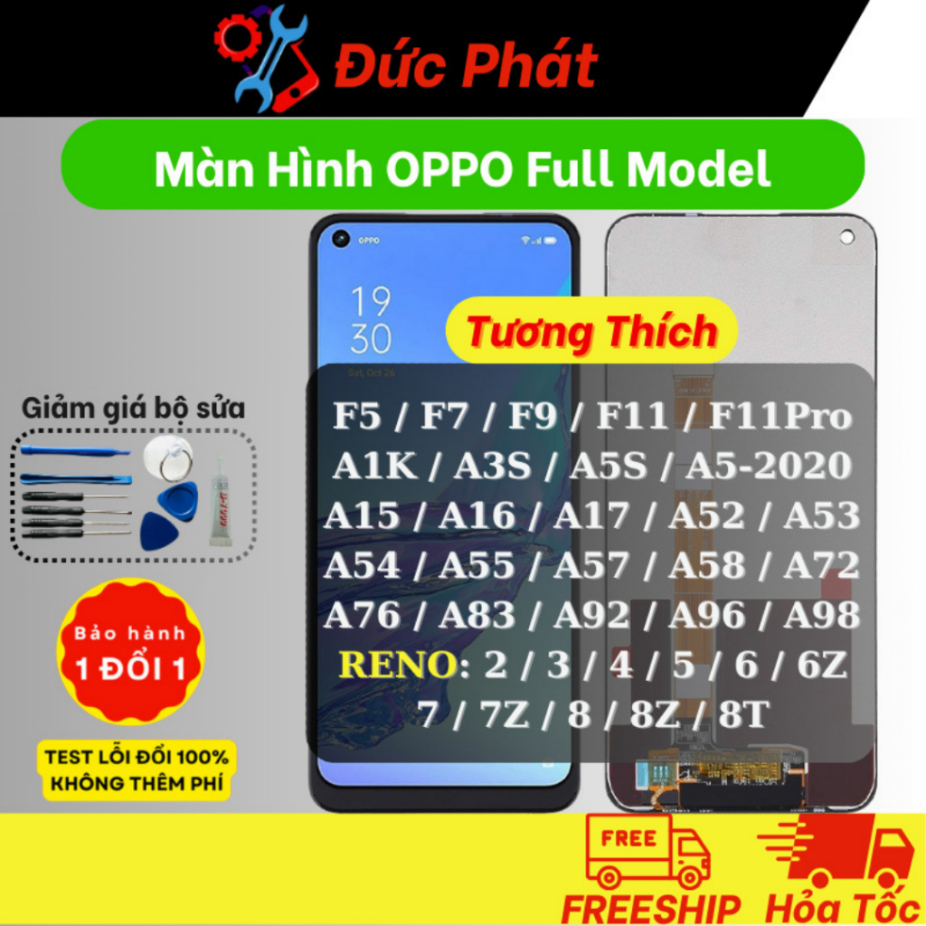 Màn Hình OPPO F5 / F7 / F9 / F11 / F11Pro / A1K / A3S / A5S / A15 / A16 ...
