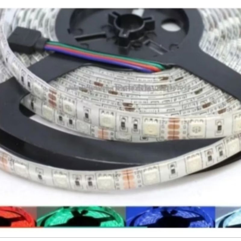 CUỘN LED GRB (RGB) 5050 DÂY DÁN NHIỀU MÀU CÓ BỌC SILICON (IP65) 5m sử ...