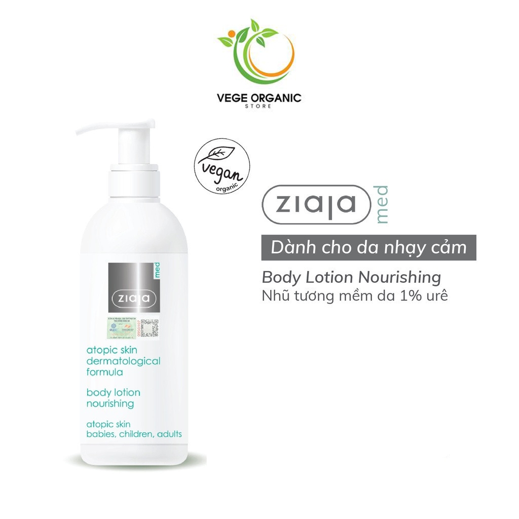Nhũ Tương Mượt Da Toàn Thân Ziaja Med Atopic Skin Dermatological ...