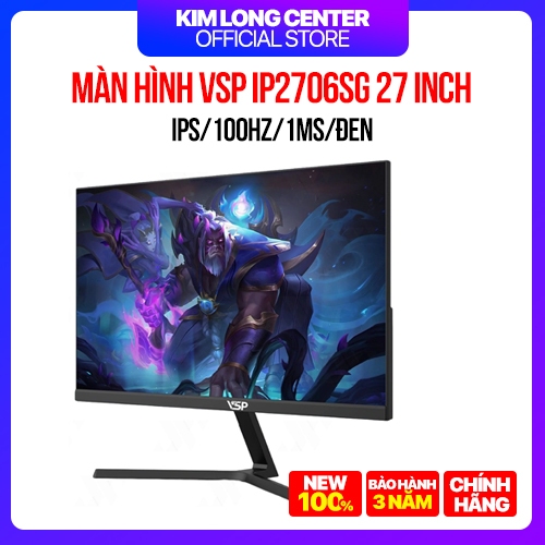 Màn hình VSP 27 inch IP2706SG (IPS/100Hz/1ms/Đen) - Hàng chính hãng - BH 3 năm | Shopee Việt Nam