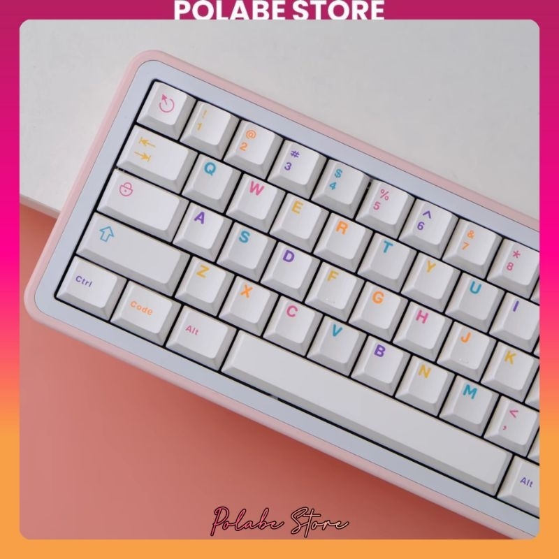 Keycap White Mictlan Cherry Profile bàn phím cơ Polabe Store Keycap ...