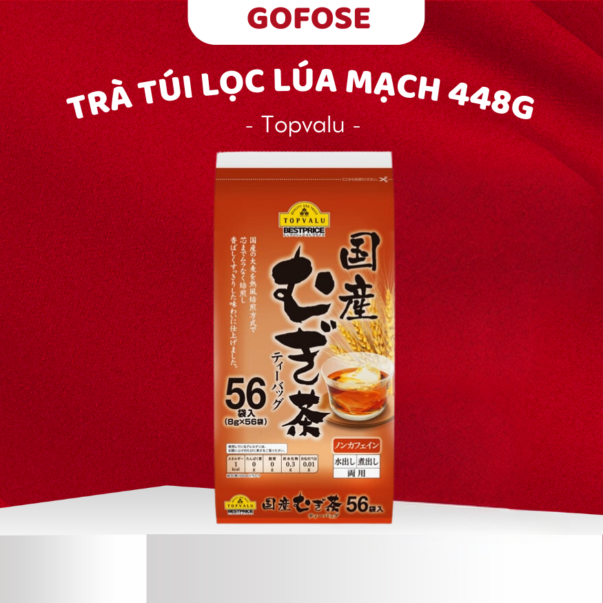 Trà Lúa Mạch thơm-Mugicha Topvalu Nhật Bản (56 túi lọc) | Shopee Việt Nam