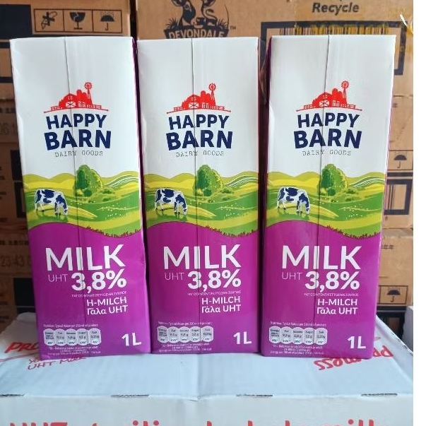 Sữa Happy Barn Nguyên kem 1 lít thùng 12 hộp | Shopee Việt Nam