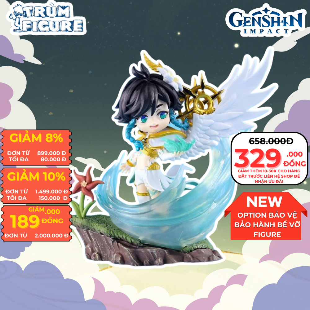 Mô Hình, Figure Genshin Impact Nendroid Chibi Phong Thần Venti Anime ...