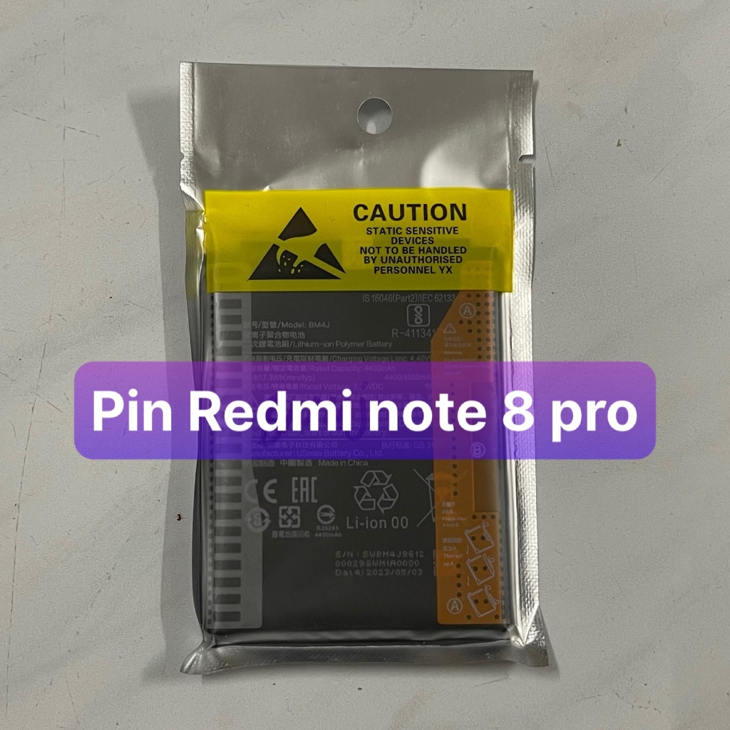 pin Redmi note 8 pro model BM4J (zin) bảo hành 6 tháng | Shopee Việt Nam
