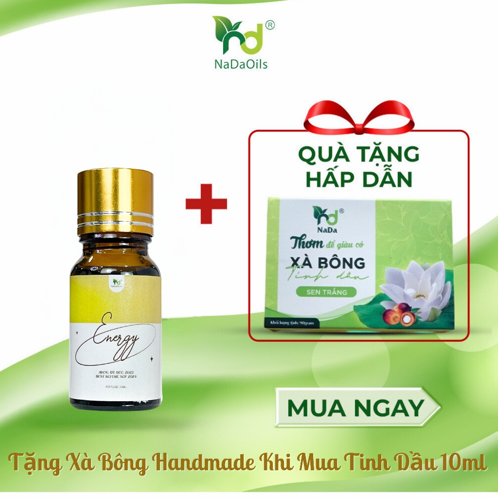 [TẶNG XÀ BÔNG TINH DẦU ]Tinh dầu mix Energy NaDa Oils dung tích | Kết ...