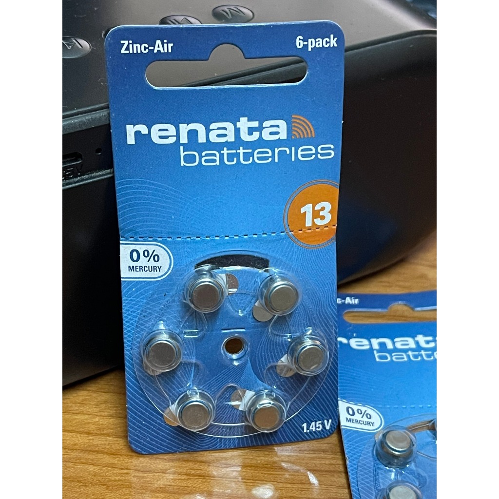 Pin máy trợ thính 13 Renata A13 G13 PR48 vỉ 6 viên pin rai điếc renata ...
