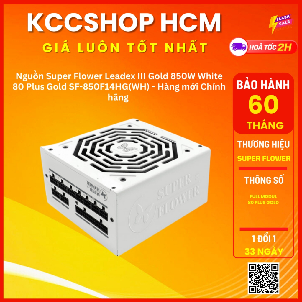 Nguồn máy tính Super Flower Leadex III Gold 850W White 80 Plus Gold SF ...