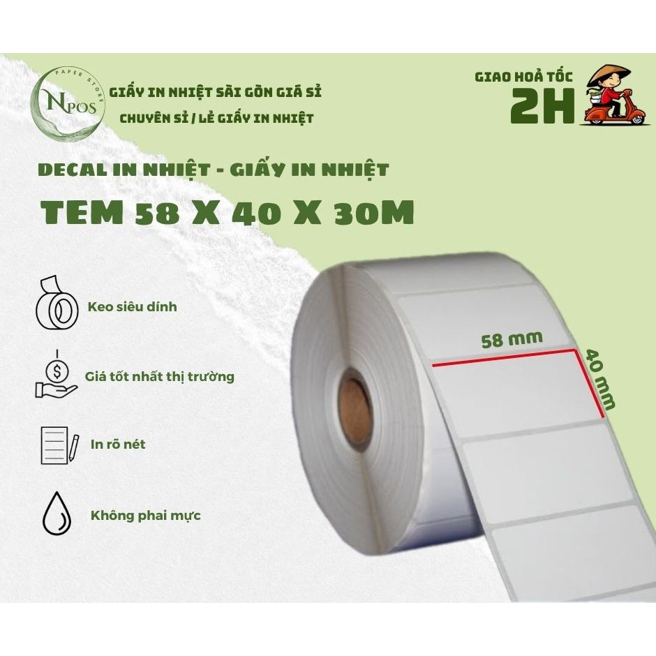 Tem Cân, Tem Cân Điện Tử, Tem 6x4, Tem 58x40 | Shopee Việt Nam
