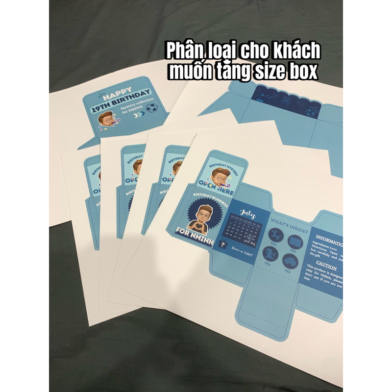 Blind box / Custom Mystery Box I (Cho khách tăng size/Khác )Hộp đựng ...