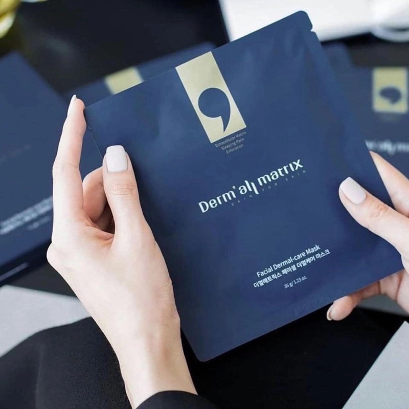 Mặt Nạ Derm All Matrix Facial Dermal Care Mask - Hộp 4 miếng | Shopee ...