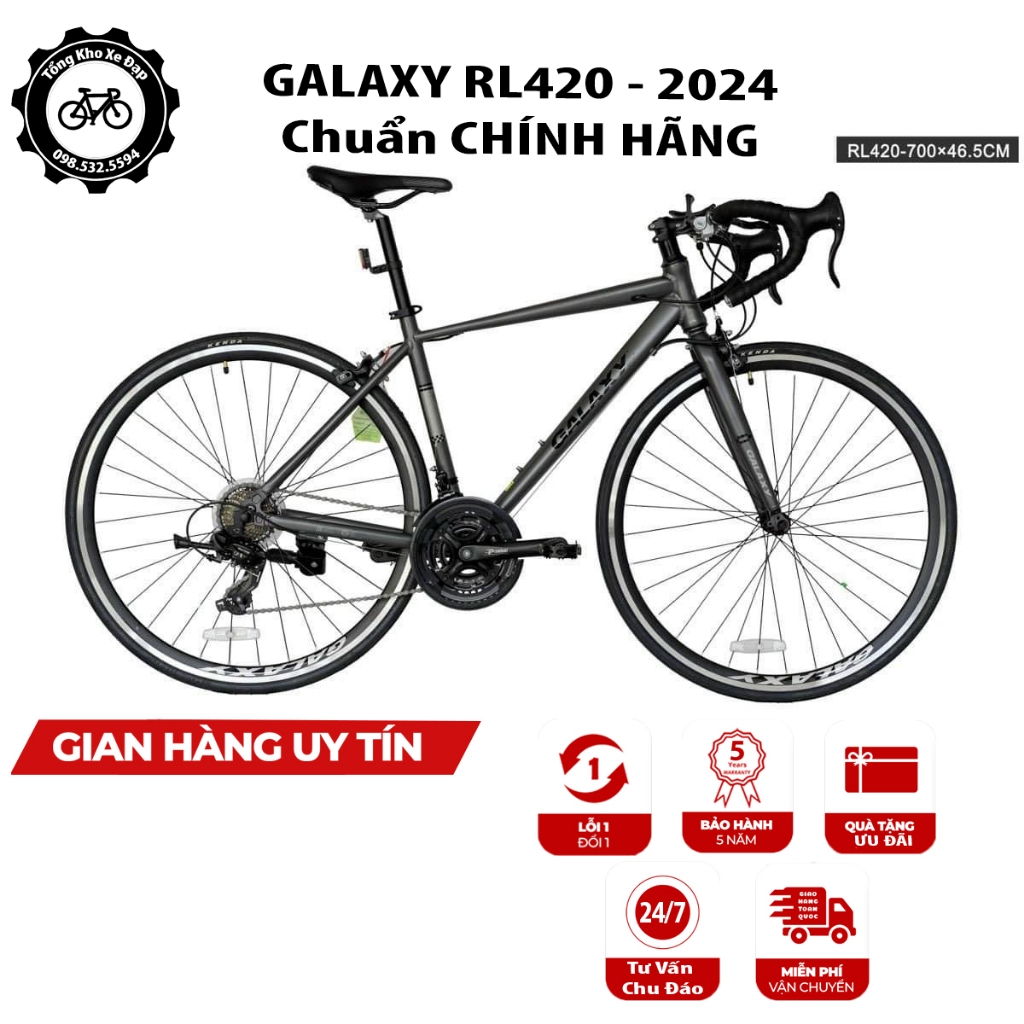 Xe Đạp Road Galaxy RL420 - 2024 Tay Cong Chính Hãng Khung Nhôm - Đề ...