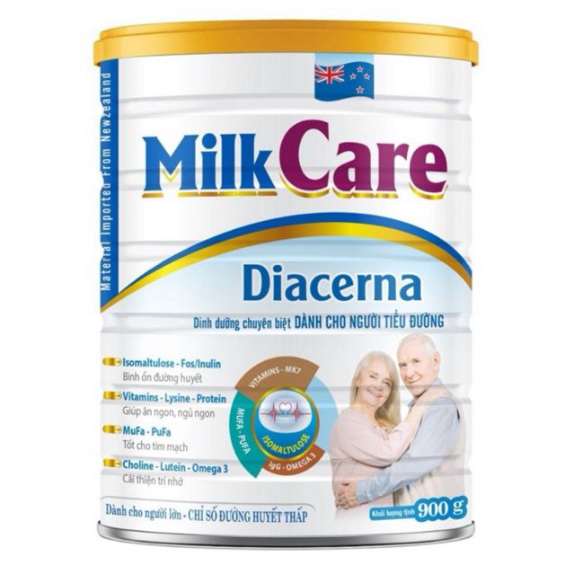 SỮA BỘT DINH DƯỠNG MILKCARE DIACENA LON 900G - CHUYÊN BIỆT DÀNH CHO NGƯỜI TIỂU ĐƯỜNG | Shopee ...