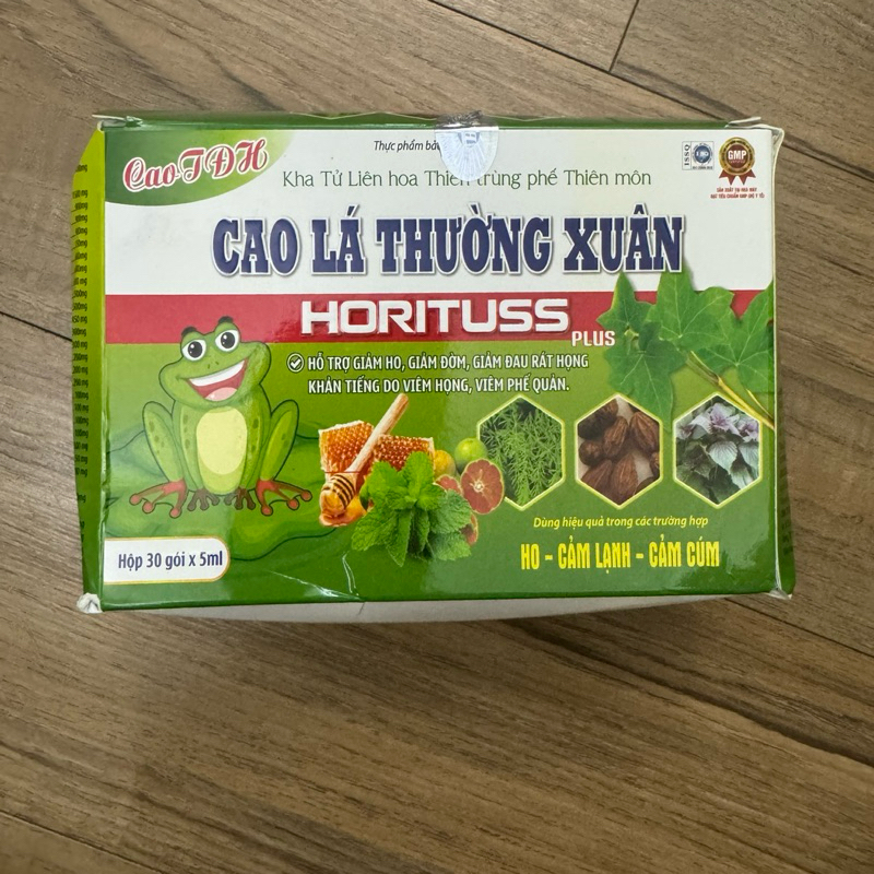 siro ho Cao ho Thiên môn cao lá thường xuân Horituss plus hộp 30 gói ...