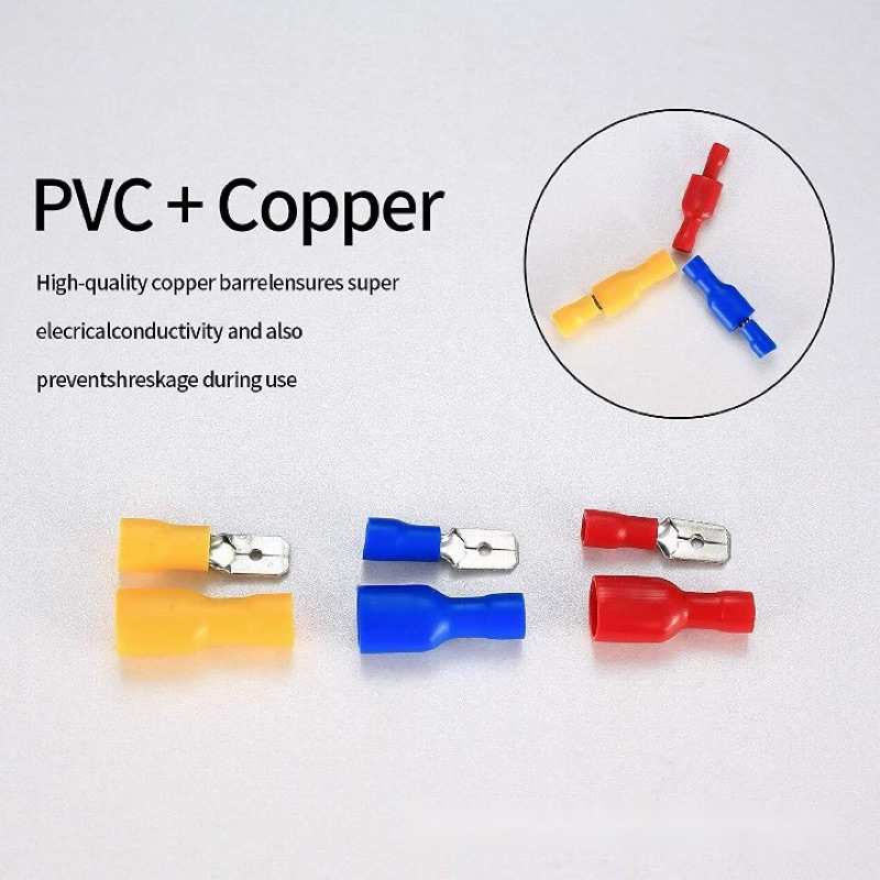 50 Đầu cos ghim dẹp cao cấp bằng đồng bấm nối dây điện FDFD + MDD | Shopee Việt Nam