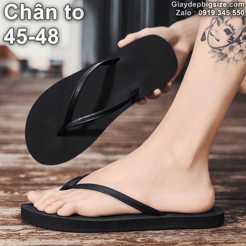 Dép tông, dép kẹp, dép xỏ ngón big size cỡ lớn 45 46 47 48 cho nam chân ...