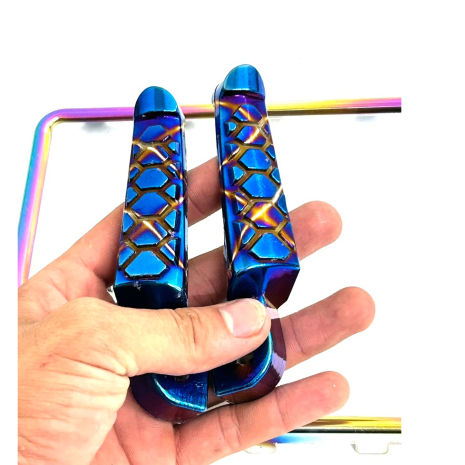 Gác Chân Mẫu F1 Màu Titan Xanh Dương Gắn Các Dòng Xe Honda - Yamaha ...