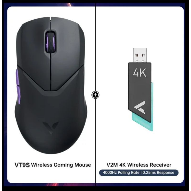 Chuột gaming không dây Rapoo VT9S 4khz Pixart3395(kèm dongle 4khz) | Shopee Việt Nam
