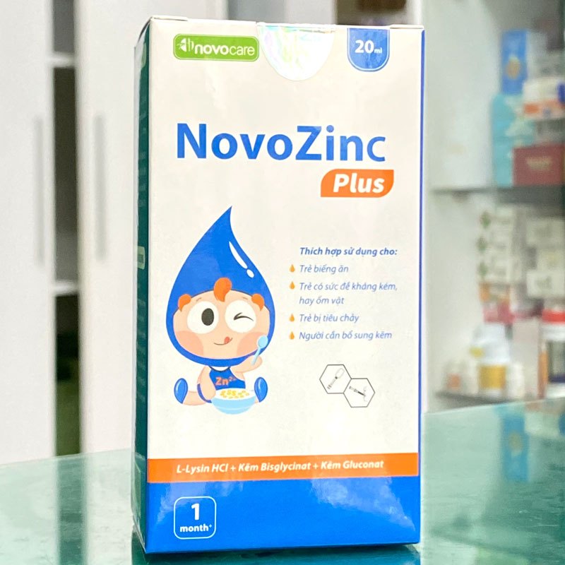 NovoZinC Plus 30ml- Bổ sung kẽm hữu cơ nhỏ giọt giúp ăn ngon, tiêu hoá ...