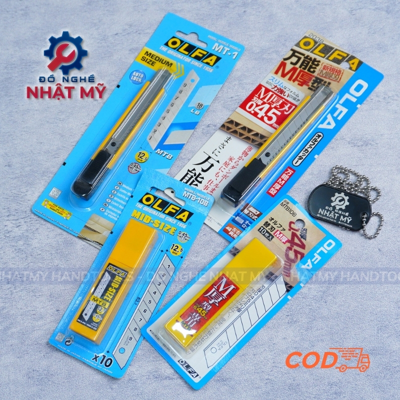 [Chính hãng OLFA] Dao rọc giấy, Hộp 10 lưỡi dao 12.5mm OLFA MTB-10B MT-1 | Shopee Việt Nam