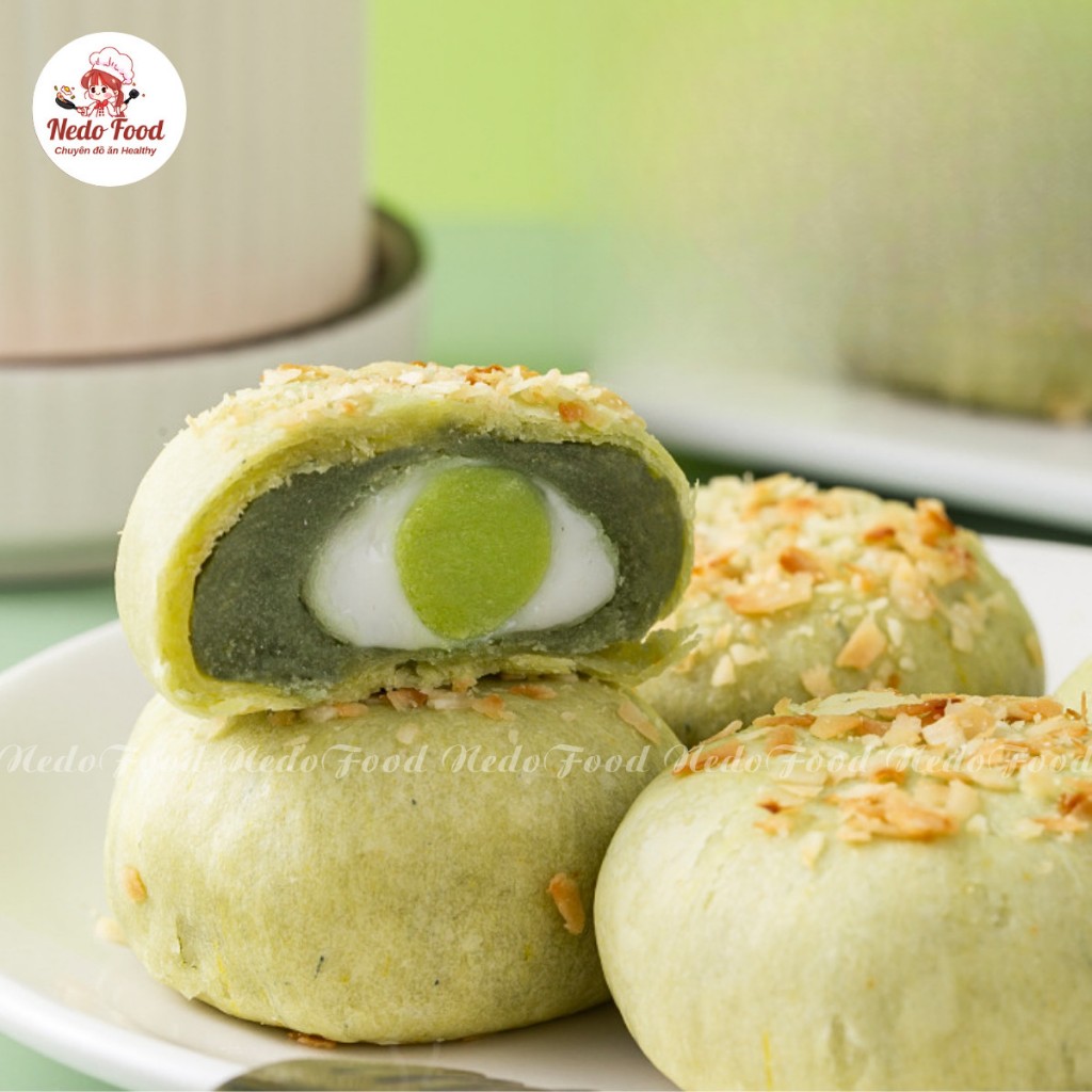 Bánh mochi bơ dừa Nedo Food không đường mềm xốp bánh ăn nhẹ ăn kiêng ...