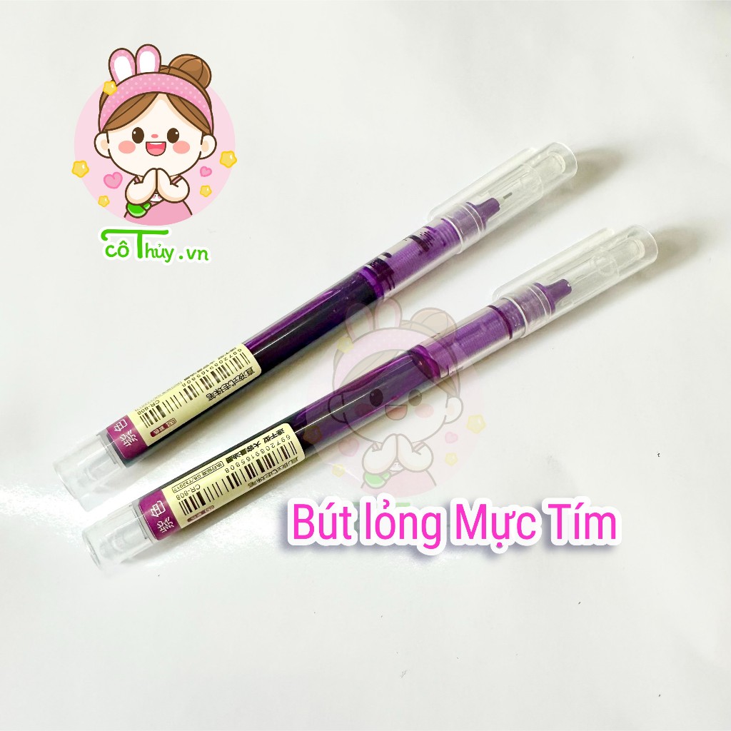 Combo 10 Bút gel bút bi nước, bút MỰC BG05 ngòi 0.5mm ống lớn viết chữ ...