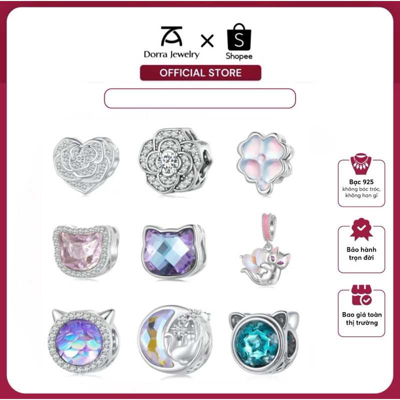 Hạt Charm Bạc 925 Cao Cấp Chính Hãng, Bộ Tổng Hợp Các Mẫu Charm Bạc ...