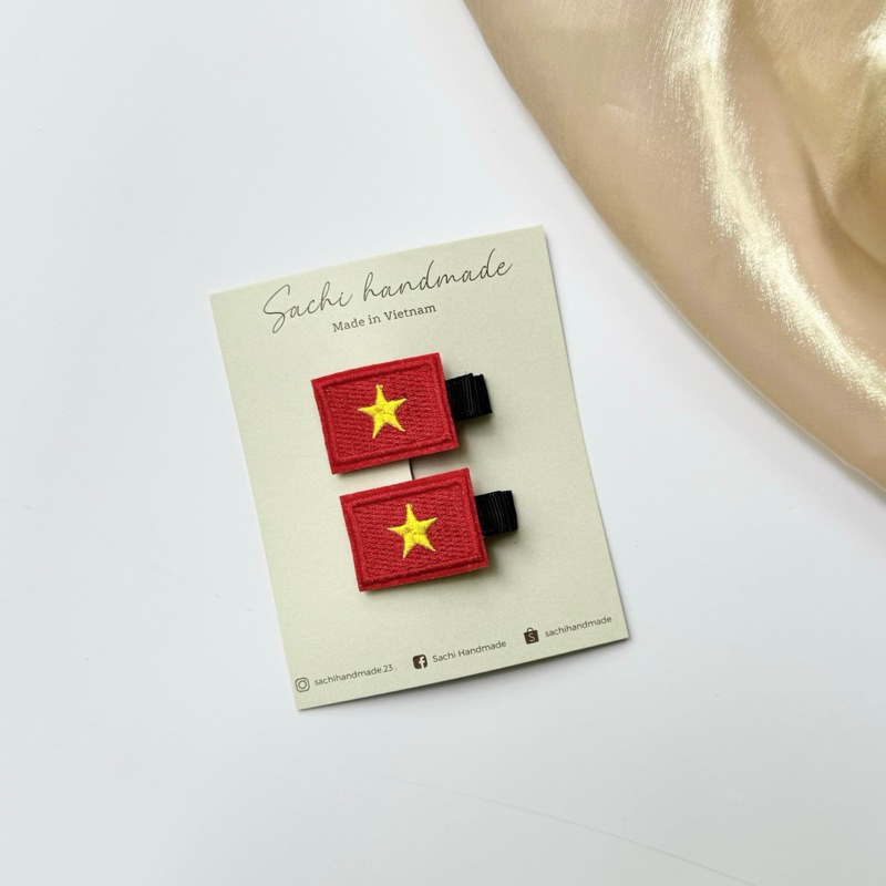 Sachi Handmade • Set 2 kẹp lá cờ Việt Nam | Shopee Việt Nam