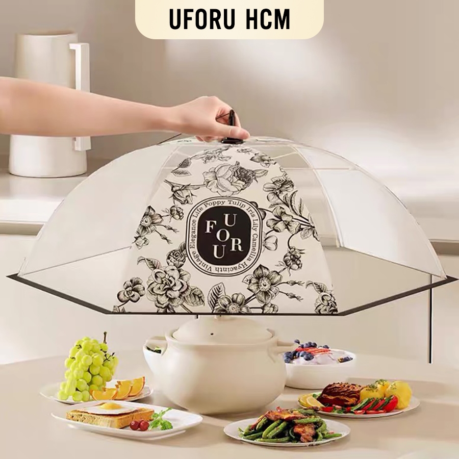 Lồng bàn vải gấp gọn có lỗ thoáng khí bảo quản thức ăn chống côn trùng ...