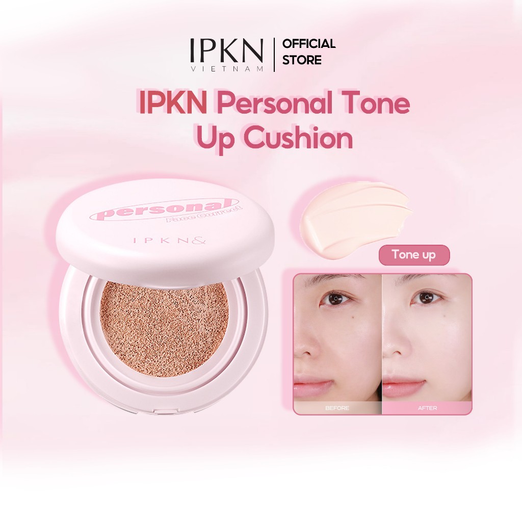[TẶNG KEM TAY] Cushion Kiềm Dầu, Nâng Tone IPKN Personal Tone Up 13g | Shopee Việt Nam