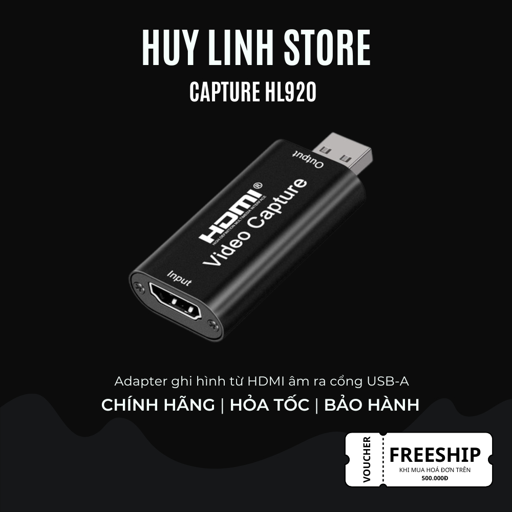 USB HDMI Capture Card HL920 hỗ trợ ghi hình Livestream đa nền tảng từ ...