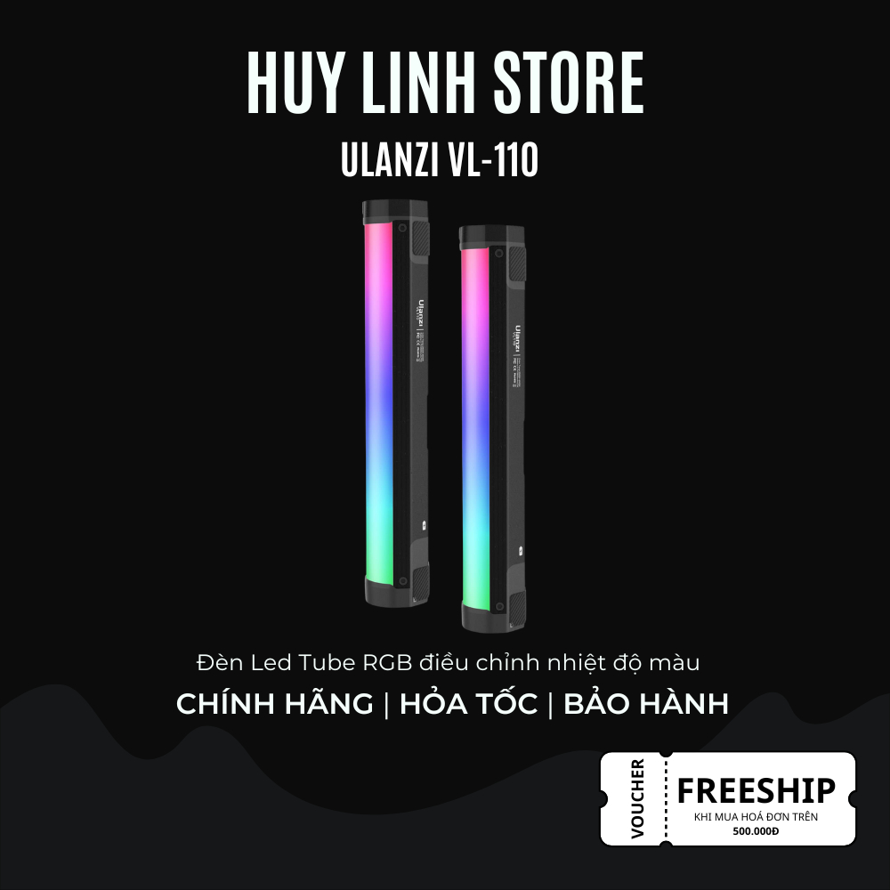 Ulanzi VL110 Magnetic Đèn Led RGB Tube Light - Dài 24cm công suất 7.5W ...