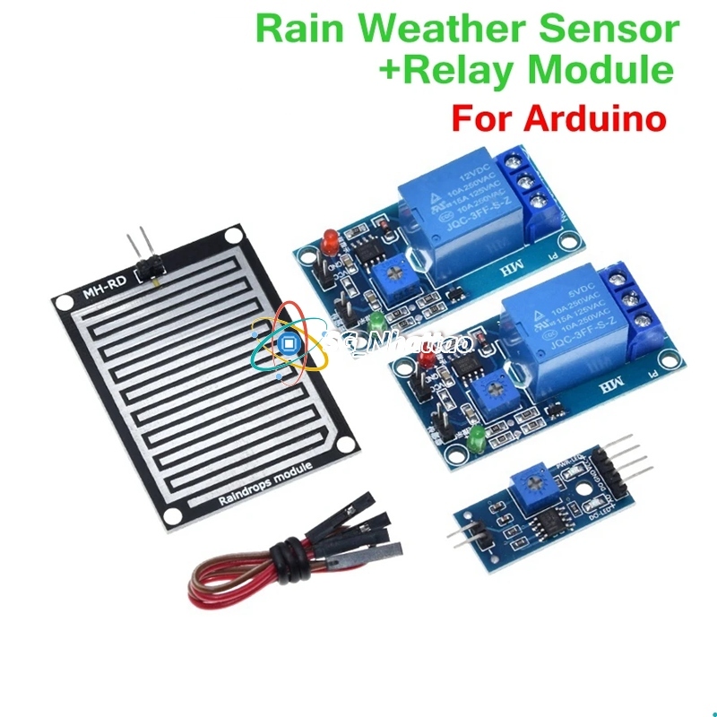 Mạch cảm biến mưa cho Arduino Mô-đun điều khiển rơ le Mô-đun cảm biến ...