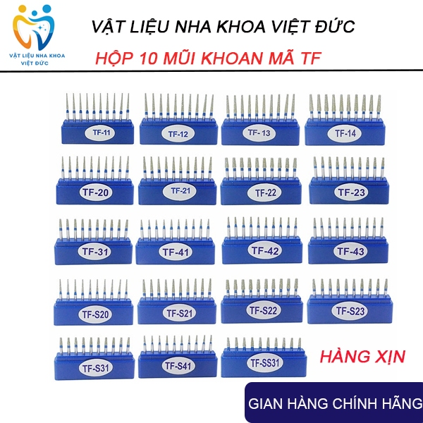 Vỉ 10 mũi khoan nha khoa TF chất lượng cao, chuyên dùng trong nha khoa | Shopee Việt Nam