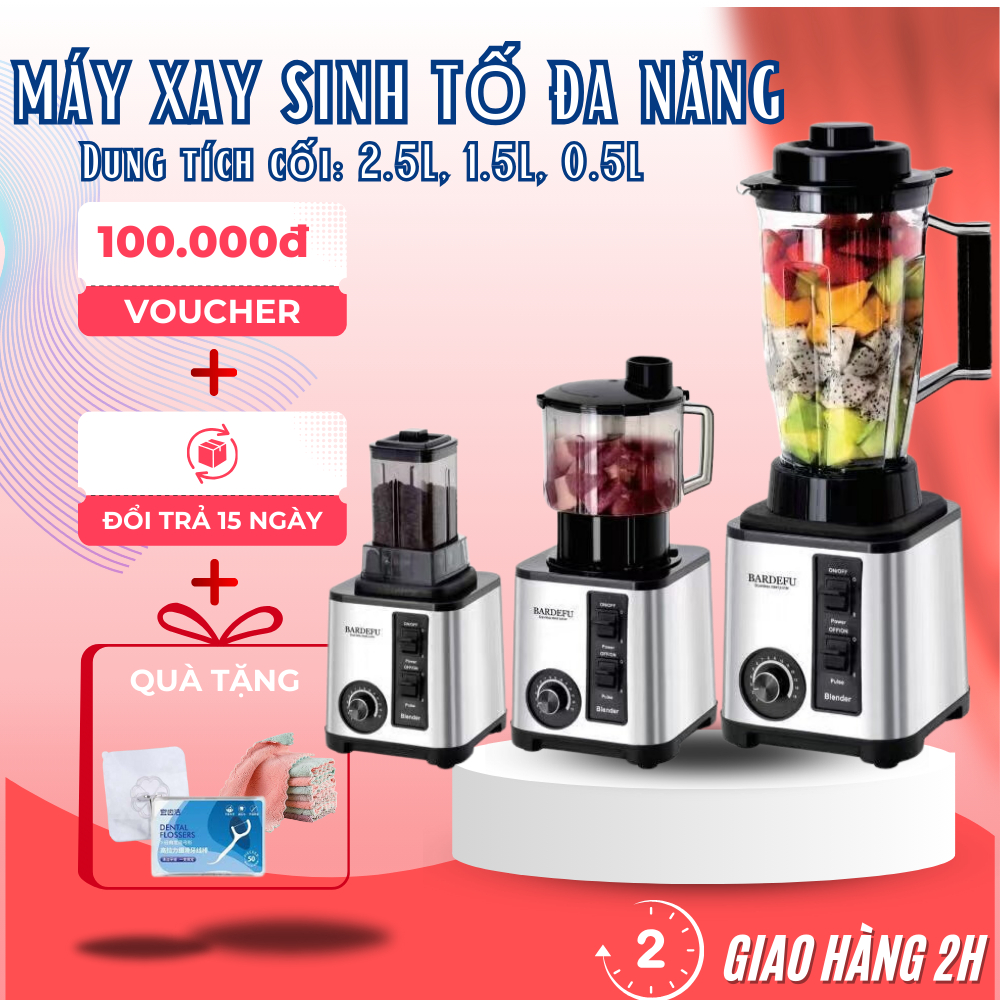 Máy Xay Sinh Tố Đa Năng Máy Xay Công Nghiệp 3 Cối Xay Công Suất 800W ...